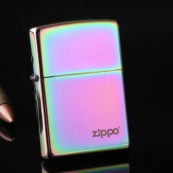 Zippo High Polished Spectrum Ice With Logo Lighter | Shopee Malaysia