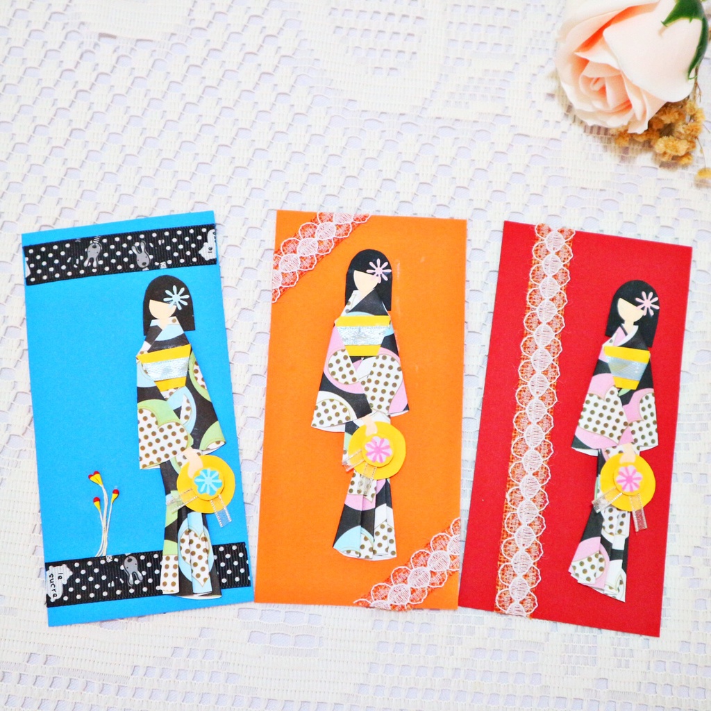 Handmade Japanese Origami Paper Doll Bookmark | Shopee Malaysia