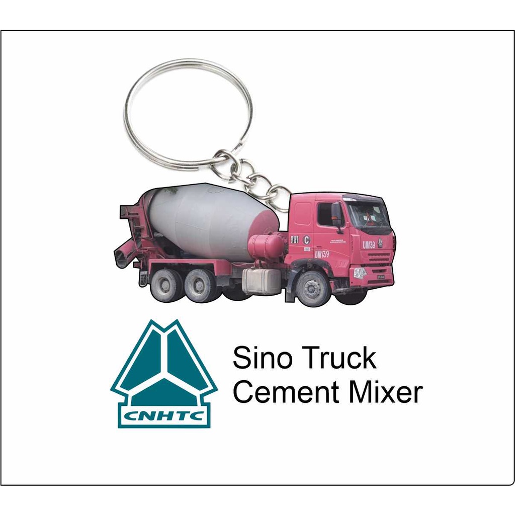 sino-chongke sino truck sino-truck cement mixer keychain 2d | Shopee ...