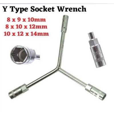 BIG SIZE Spannar Y Shaped Hexagonal Hex Socket Wrench Spanner Repair ...