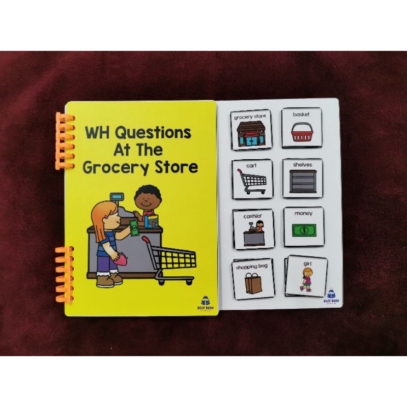WH Questions At The Grocery Store Interactive Early Learning Activity ...