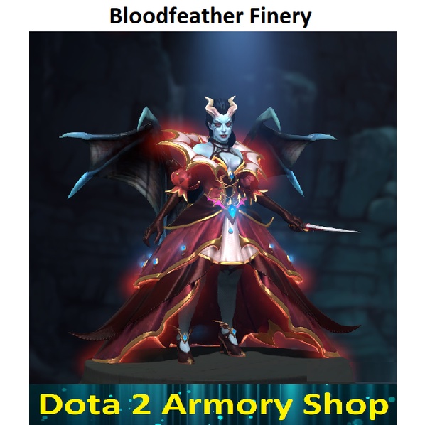 🔥 Dota2 Queen of Pain (QOP) 🔥 Bloodfeather Finery 🔥 TI11 Immortal Item ...