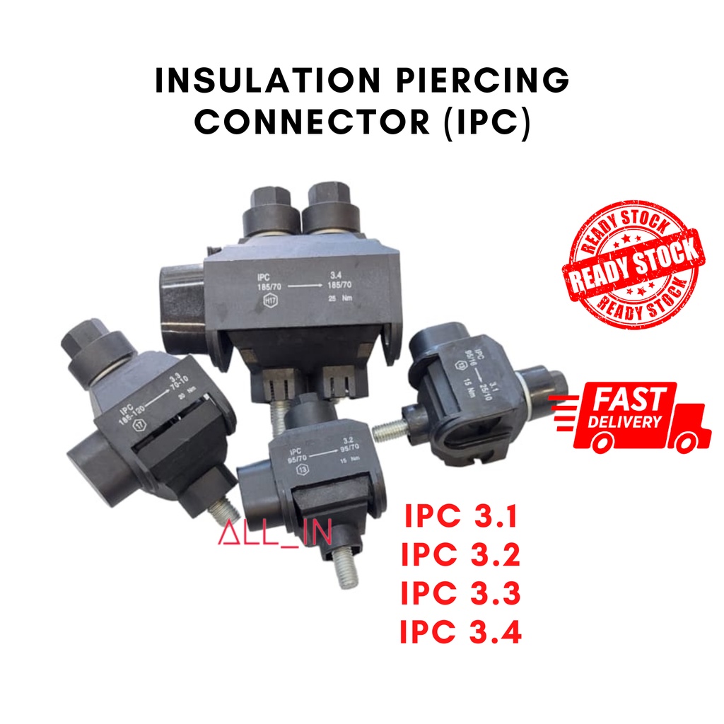 IPC 3.1 / 3.2 / 3.3 / 3.4 Insulation Piercing Connector ABC Cable Clamp ...