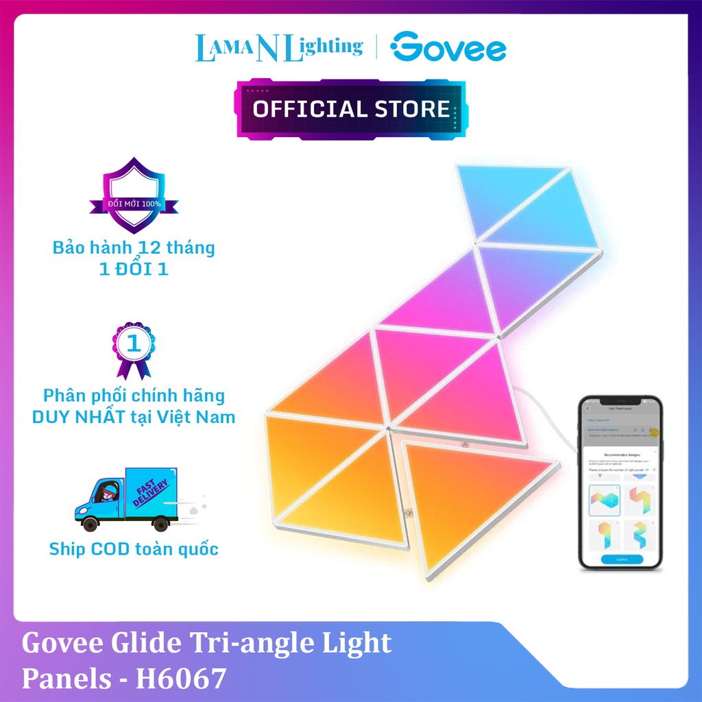 Govee Glide Tri-angle H6067 assembled triangle LED light | Diy, 30 ...