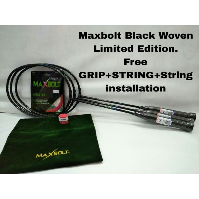 Maxbolt BLACK WOVEN LIMITED EDITIONS 100% ORIGINAL | Shopee Malaysia