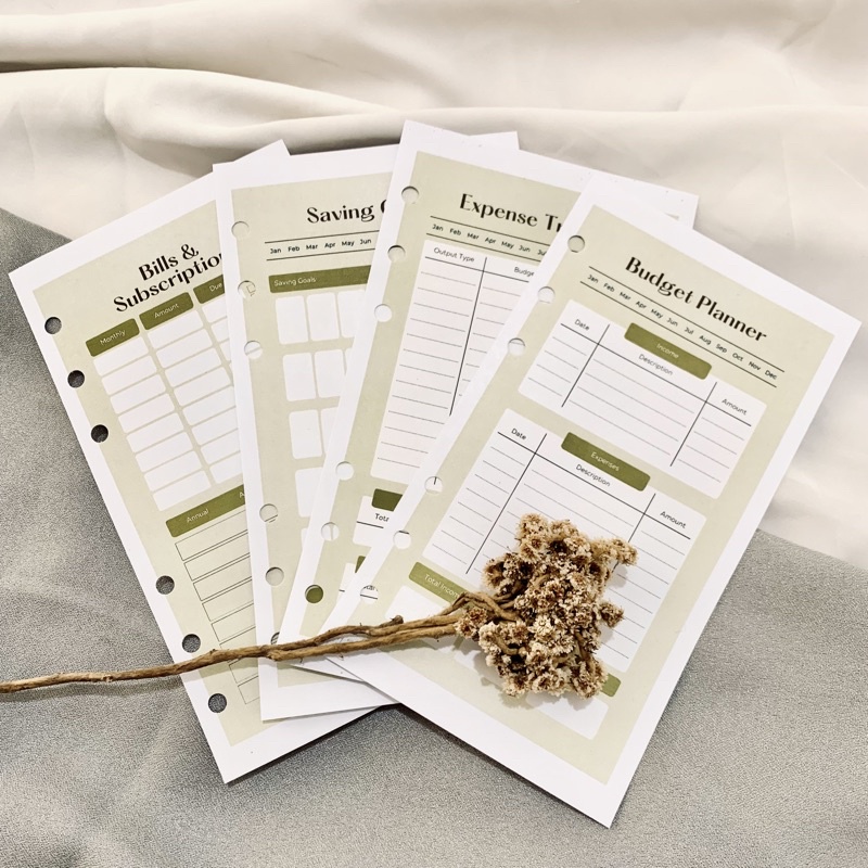 22 _ PDF Printable Budget Tracker Journal Fill in Binder Paper | Shopee ...