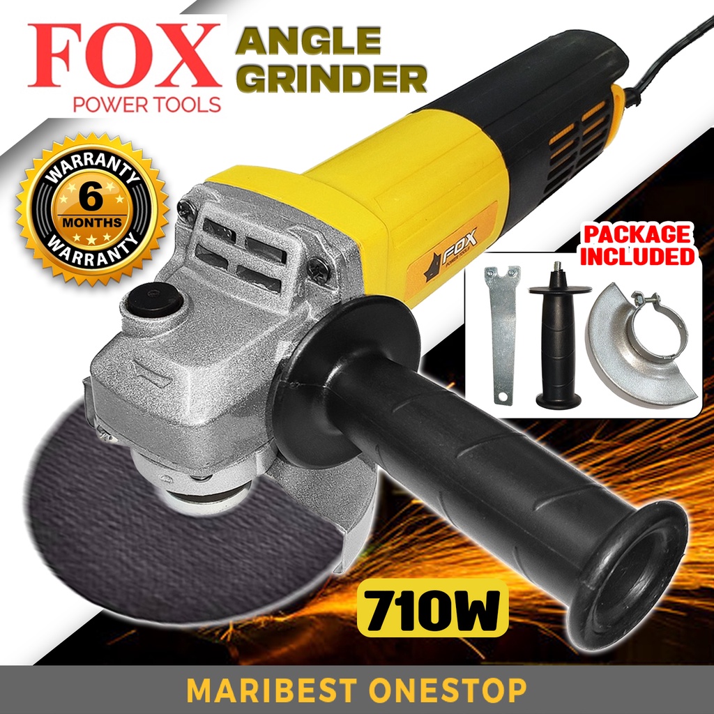 FOX 710W/720W/780W Angle Grinder Tool Metal Cutter Woodworking Tool ...