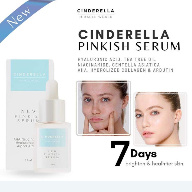FREE POS🔥 CINDERELLA NEW PINKISH SERUM 🔥 WHITENING SERUM | Shopee Malaysia