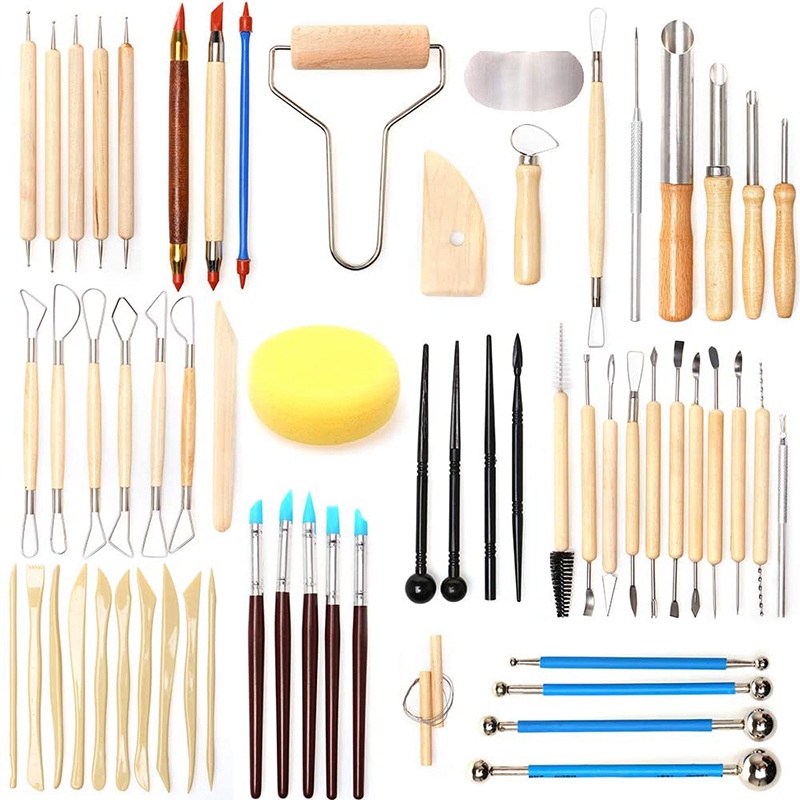 23 Pcs DIY Carving Modeling Clay Sculpting Tools Set Pottery Dots Tool ...