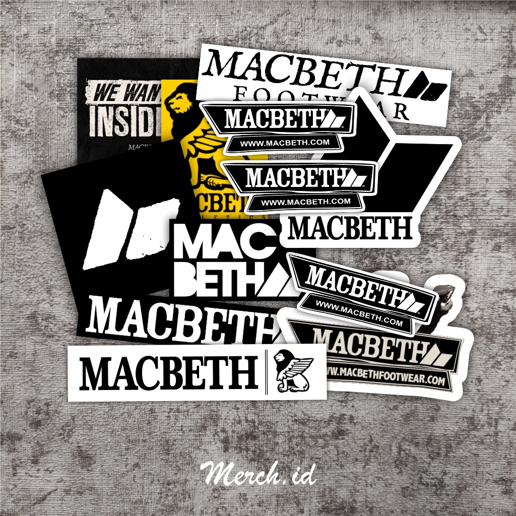 Macbeth brand distro Sticker / Sticker Pack | Shopee Malaysia