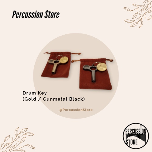 PS Drum Key with Keychain and Pouch (Gold / Gunmetal Black) | Shopee ...
