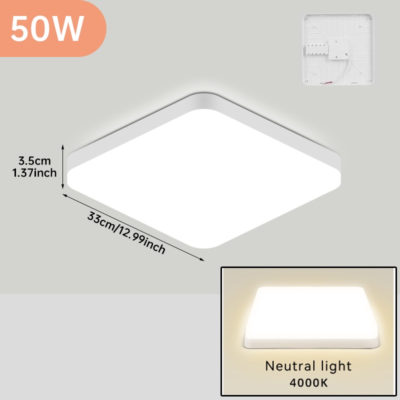 Led Ceiling Lamp Led Ceiling Light Modern Square 3Colors LED Home ...