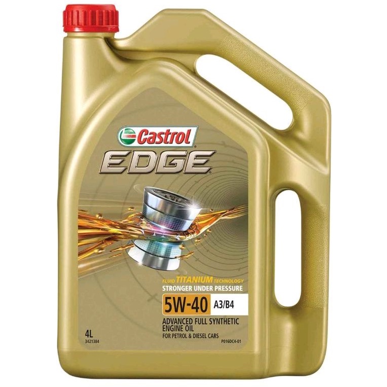CASTROL Edge Fully Synthetic 5W40 SNCF 4L Engine Oil Minyak Hitam Enjin ...