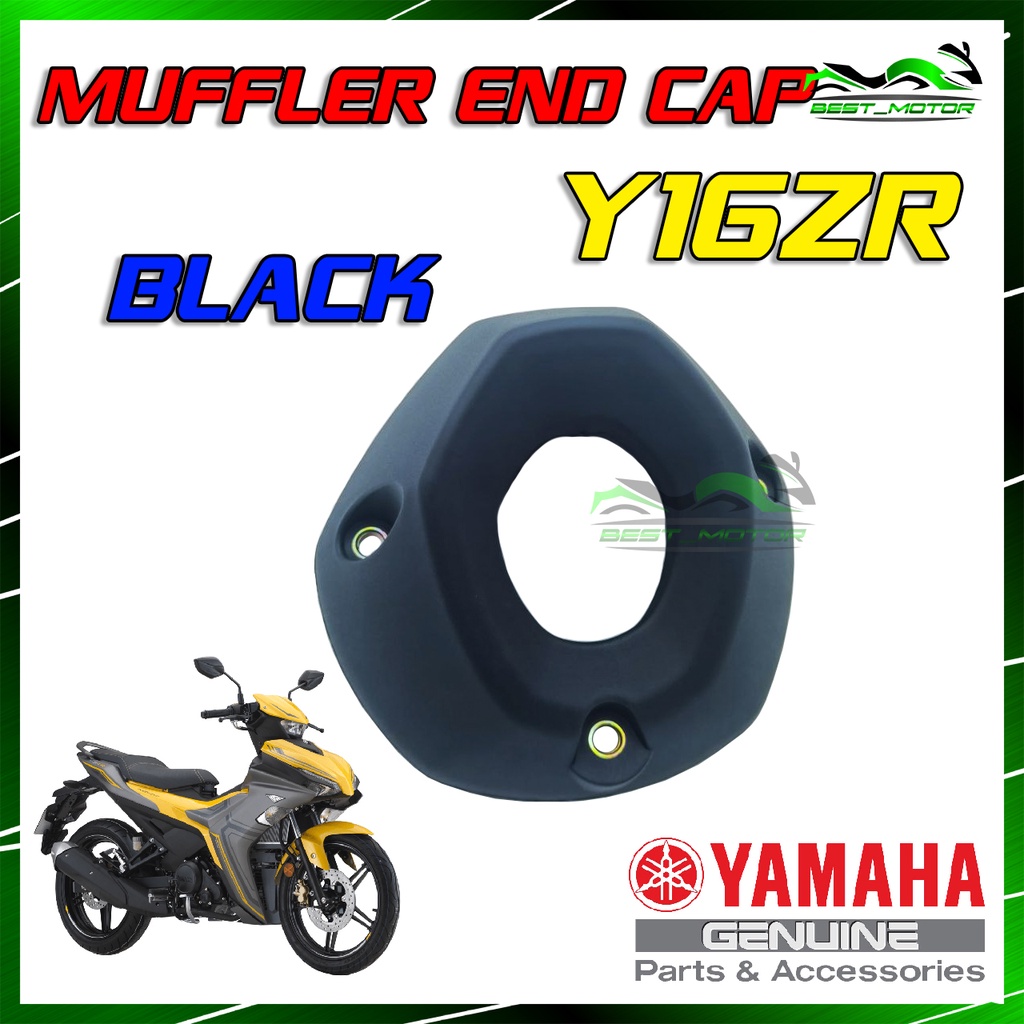 MUFFLER END CAP YAMAHA Y16ZR Y16 MATT BLACK / CARBON | Shopee Malaysia