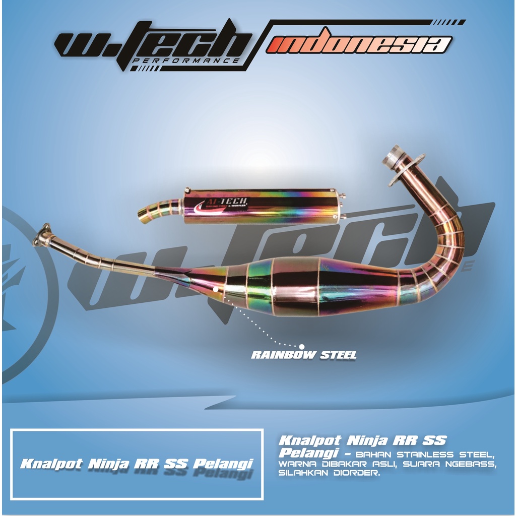 Ninja R RR SS Rainbow Exhaust WTECH | Shopee Malaysia