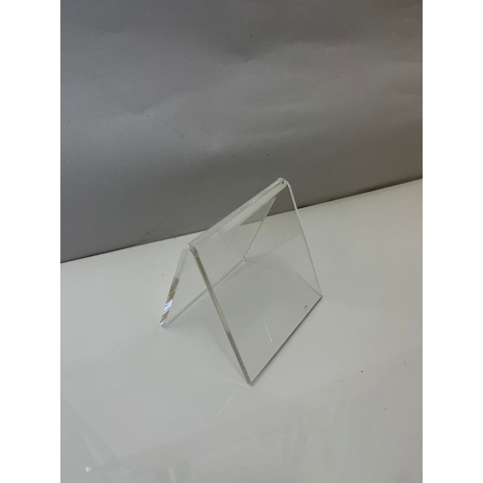 QR Code Premium Acrylic V shaped Standee Table Number Stand | Shopee ...