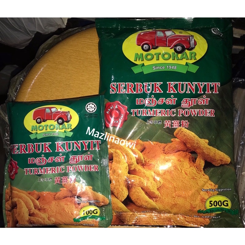 🔥Ready Stock🔥 Serbuk Kunyit Motokar 100g / 500g / Turmeric Powder ...
