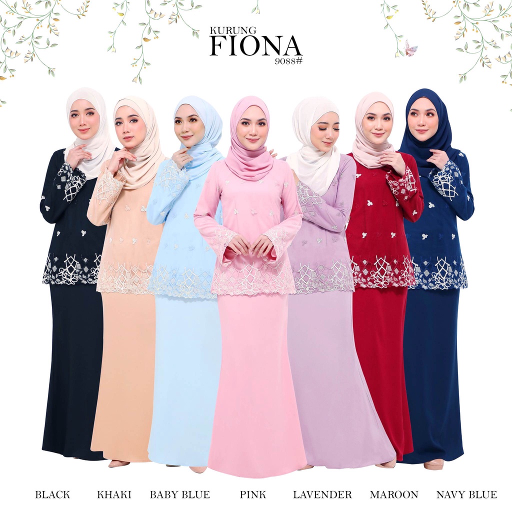 CHICCHOC l FIONA KURUNG MODEN 9088 BAJU RAYA READY STOCK | Shopee Malaysia