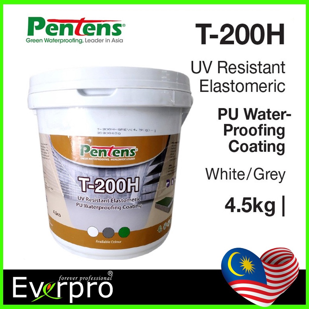PENTENS T-200H 4.5Kg UV RESISTANT ELASTOMERIC WATERPROOFING COATING ...
