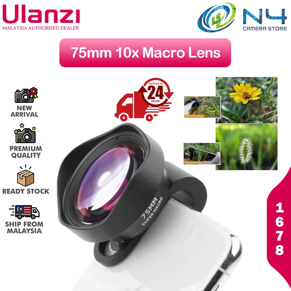 Ulanzi 75MM 10x Super Macro Lens Phone Camera Lens 17MM Thread HD Phone ...