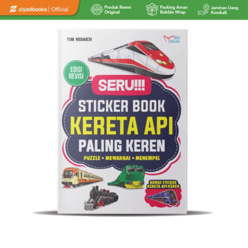 Coolest Train Sticker Book Revised Edition | Shopee Malaysia
