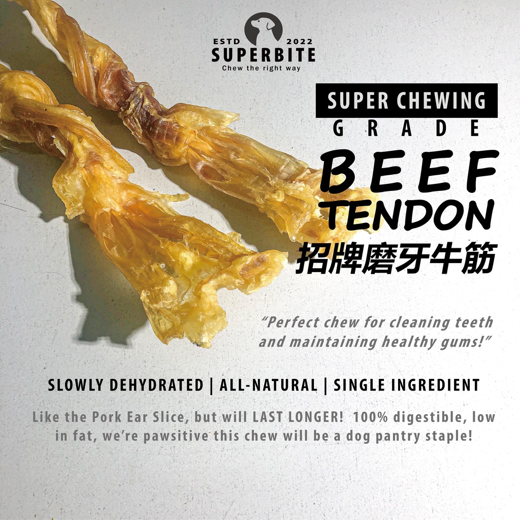 [SUPERBITE] 100% Natural Beef Tendon 纯天然超磨牙牛筋 Natural Dog Bone Dog Dental Chew Molar Dog Treats ...