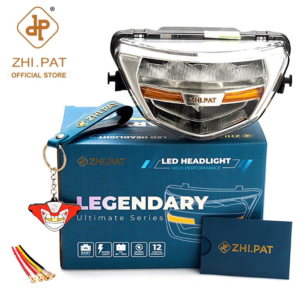 YAMAHA Y125ZR LED LAMPU DEPAN ZHI.PAT LEGENDARY 100% ORIGINAL VIETNAM ZHIPAT Y125Z HEAD LAMP ...
