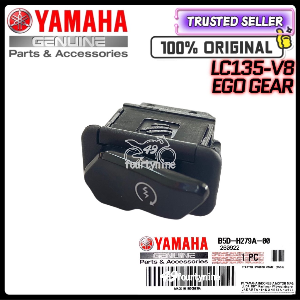 100% ORIGINAL LC135 Fi V8 EGO GEAR HANDLE SWITCH BUTTON STARTER BUTTON ...