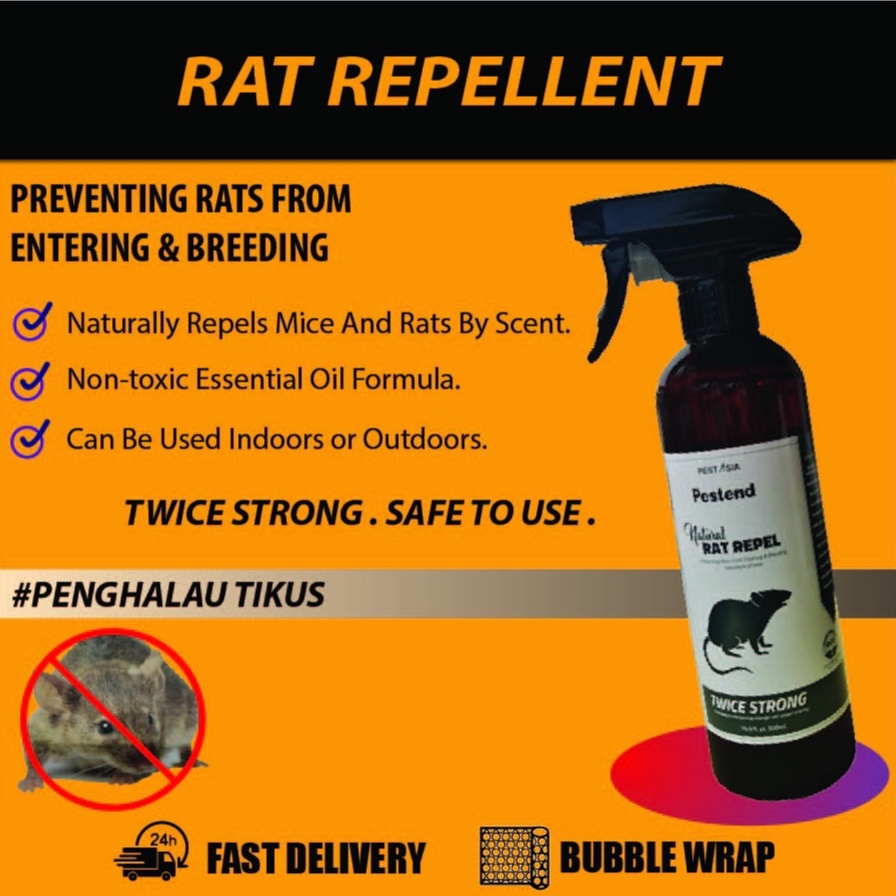 Penghalau Tikus 500ml / Rat Repellent Spray Twice Strong Peppermint ...