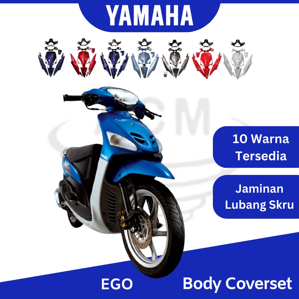 YAMAHA EGO Body Cover Set Coverset Body Kit Color Parts Part Coverset CBP Light Blue Black ...