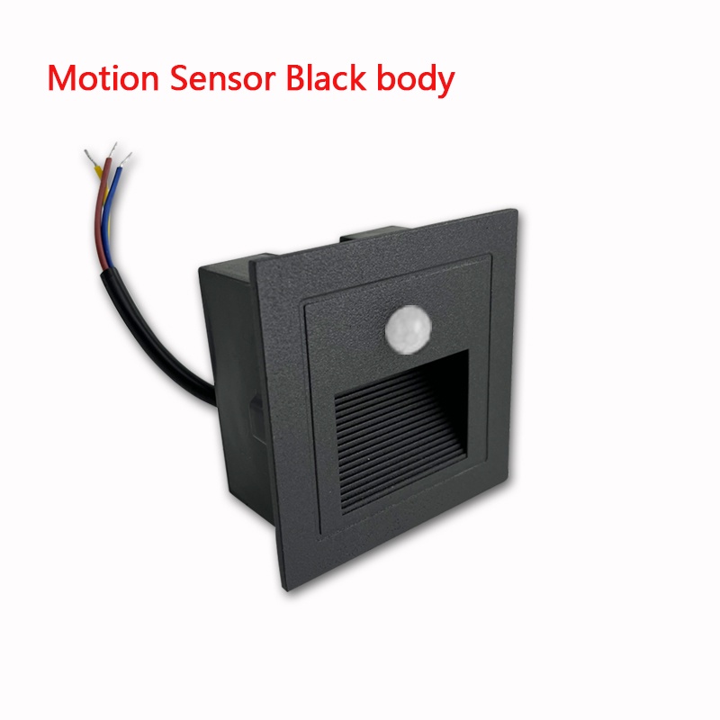 Led Wall Lamp 3W IP65 PIR Sensor LED Stair Light Step Light Recessed ...