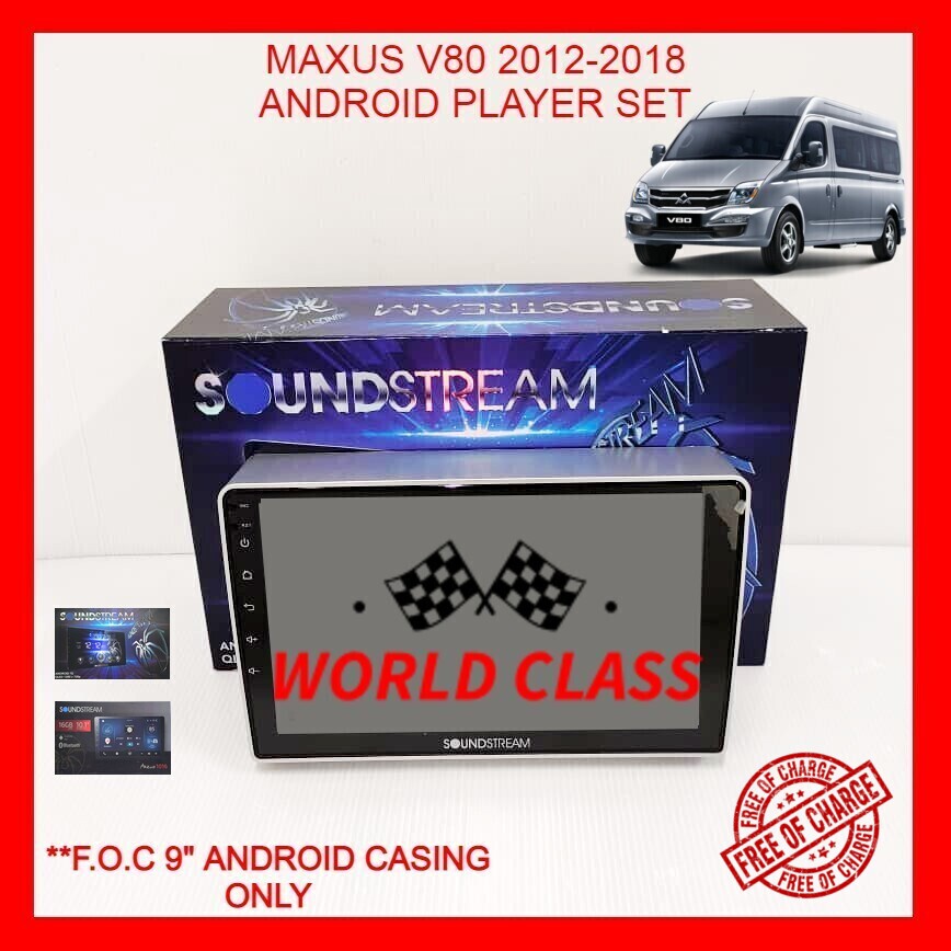 MAXUS V80 2012-2018 SOUNDSTREAM 9" ANDROID IPS PLAYER FULL HD SCREEN ...