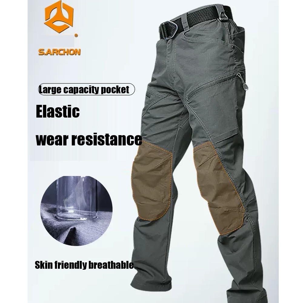 S.archon Men's Outdoor Tactical Pants Waterproof Hiking Cargo Pant ...