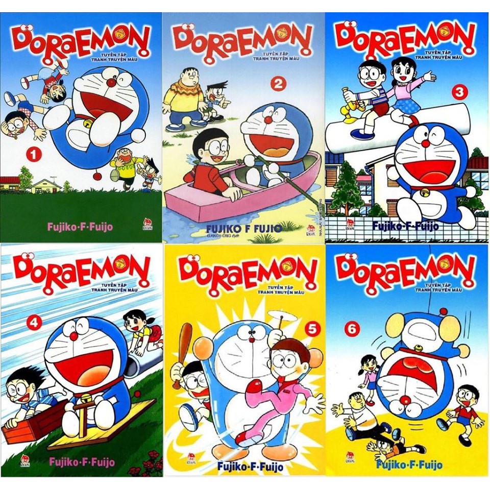 Color Doraemon comics - Full set of 6 volumes - Kim Dong Publishing ...