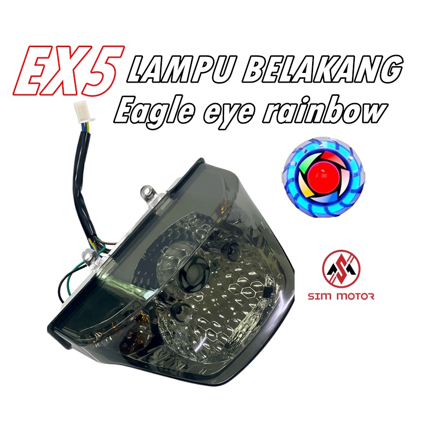 EX5 / EX5 DREAM LAMPU BELAKANG LED EAGLE EYE / TAIL LAMP EAGLE RAINBOW WARNA CRYSTAL TINTED ...