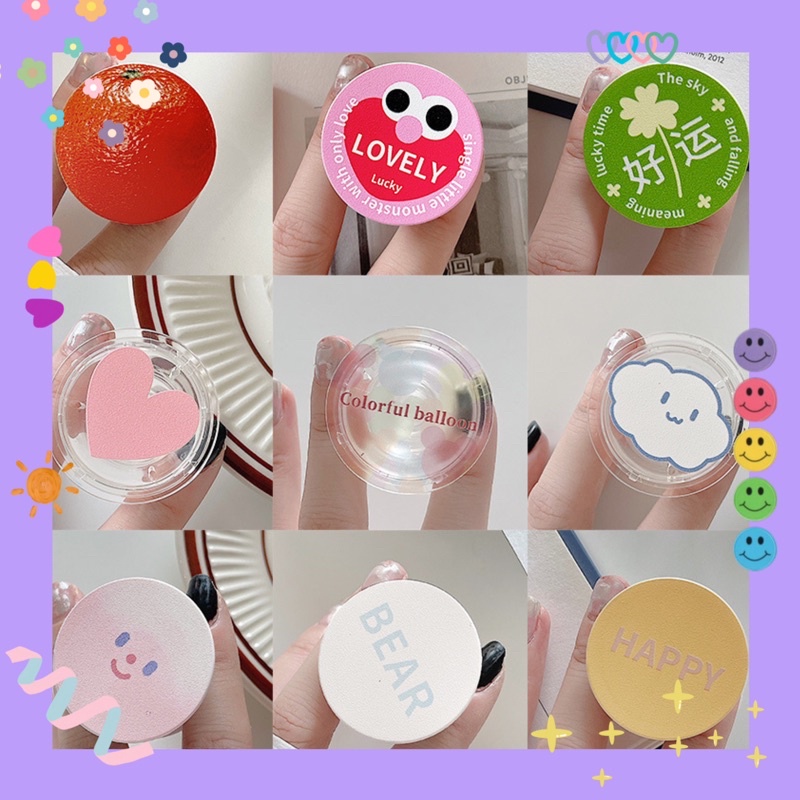 Synthesis round phone holder with cuteee patterns (many models ...