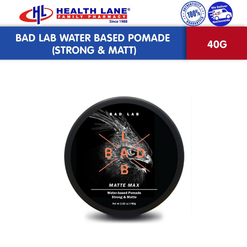 Bad Lab Water Based Pomade Matte Max (Strong & Matte) 40g | Shopee Malaysia