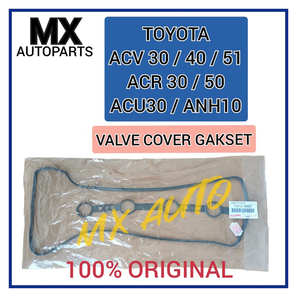 ORIGINAL TOYOTA VALVE COVER GASKET CAMRY ACV30 ACV40 ACV51 ESTIMA ACR30 ACR50 HARRIER ACU30 ...