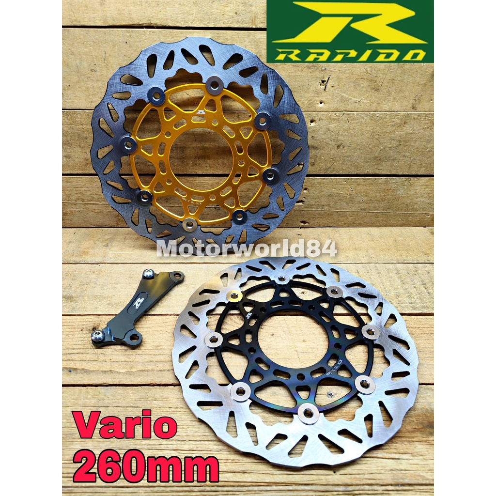 RAPIDO DISC PLATE HONDA VARIO 150 260MM BIG DISC BRACKET CALIPER ...