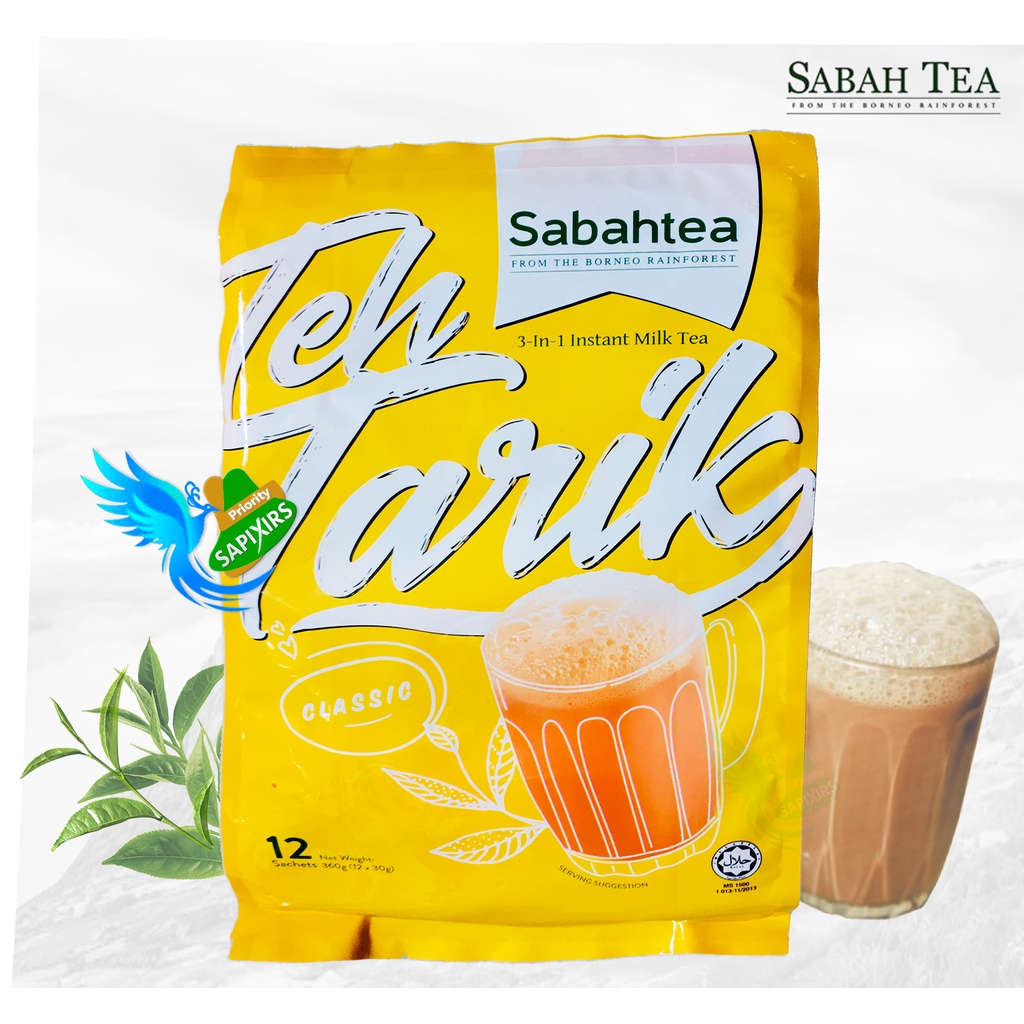 SABAHTEA Teh Tarik 3 in 1 Instant Milk Tea Clasic | Sabah tea Teh Tarik ...