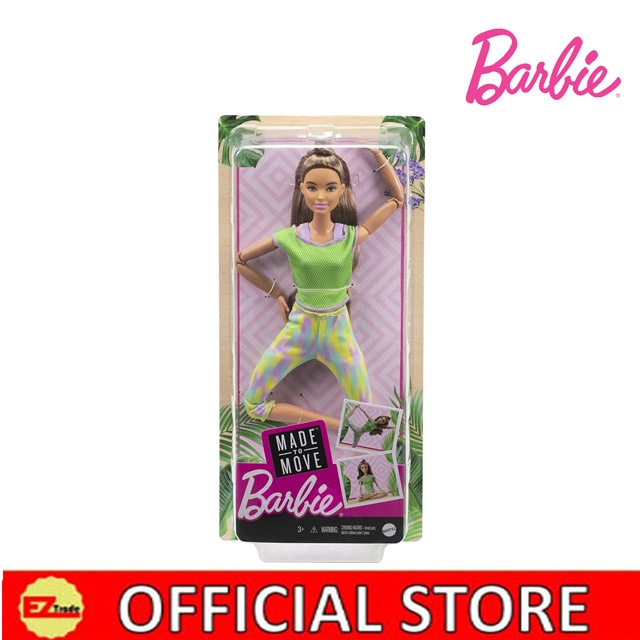 Mattel-Barbie GXF05 - Made to Move Doll with long hair/GXF05 | Shopee ...
