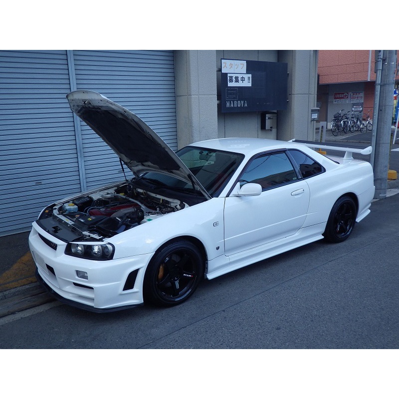 for 1999-2002 Nissan SKYLINE GT-R HR34 Front Hood Bonnet Modify Gas ...