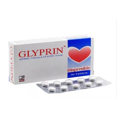 [exp: 02/25] Glyprin Aspirin 100MG & Glycine 45MG Tablet 30's | Shopee ...