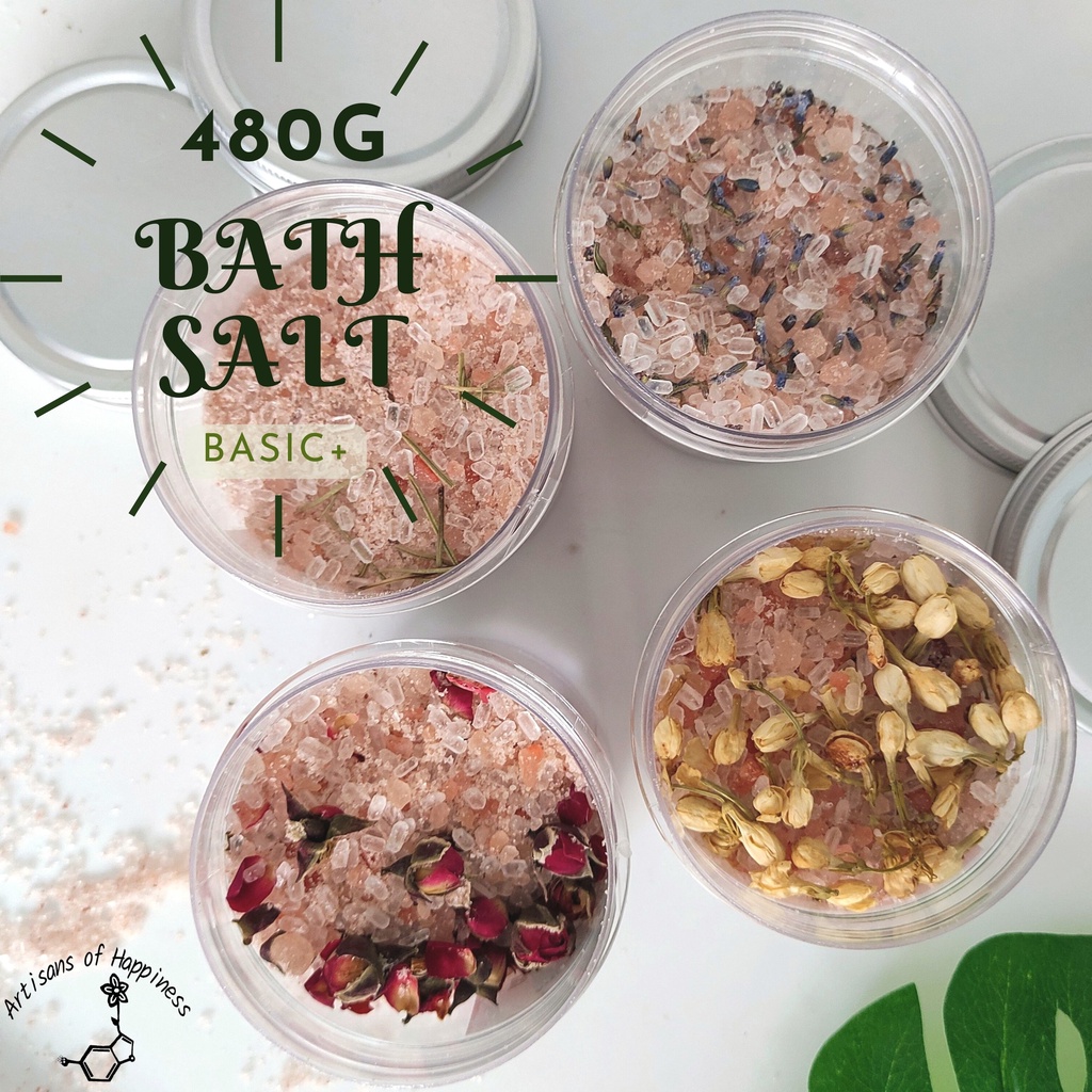 480g Bath Salt Body / Foot Soak / Scrub/ Rendam Kaki | Himalayan Pink Salt | Epsom Salt ...