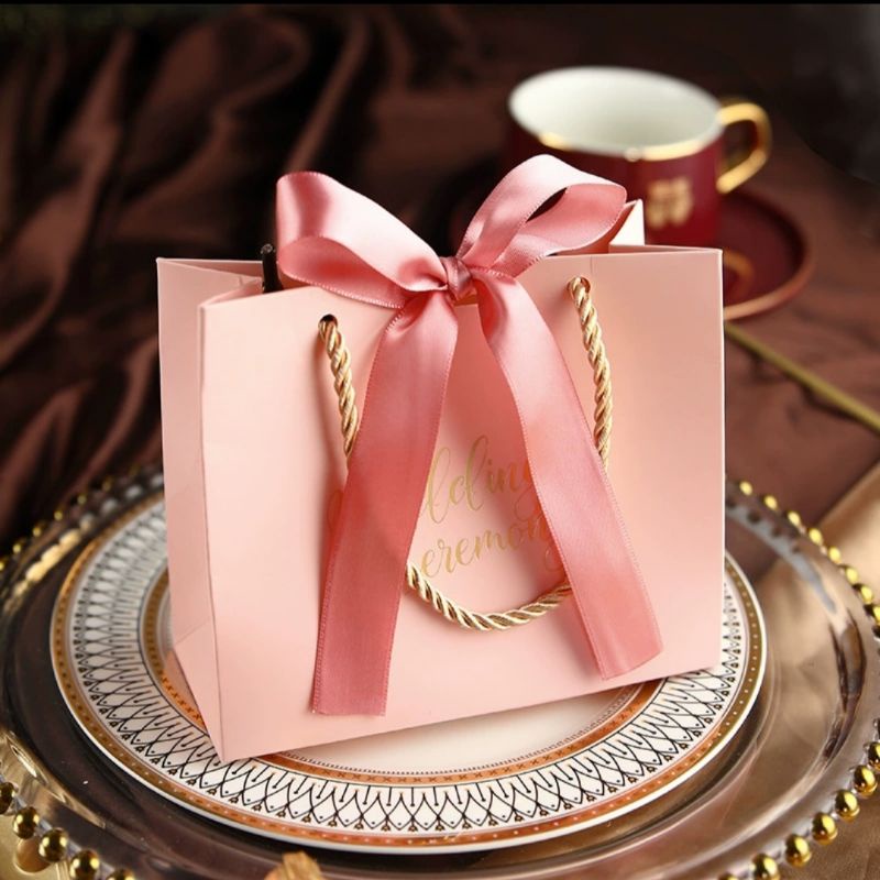 GIFTHUB | ROXEL BIG VIP Ribbon Bag Box With String Doorgift Kahwin ...