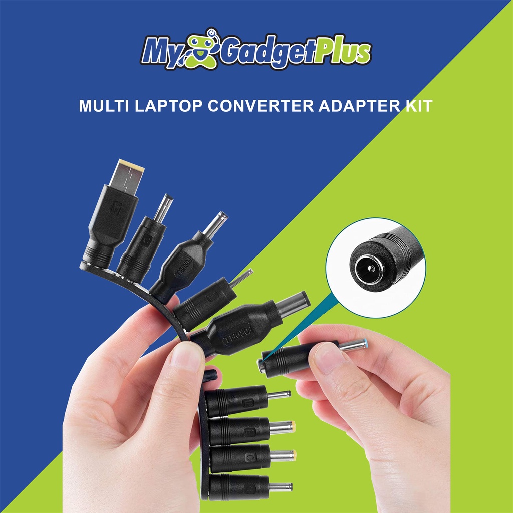 Universal Laptop DC Power Adapter Kits,10PCS PD65W USB C to DC 5.5x2 ...