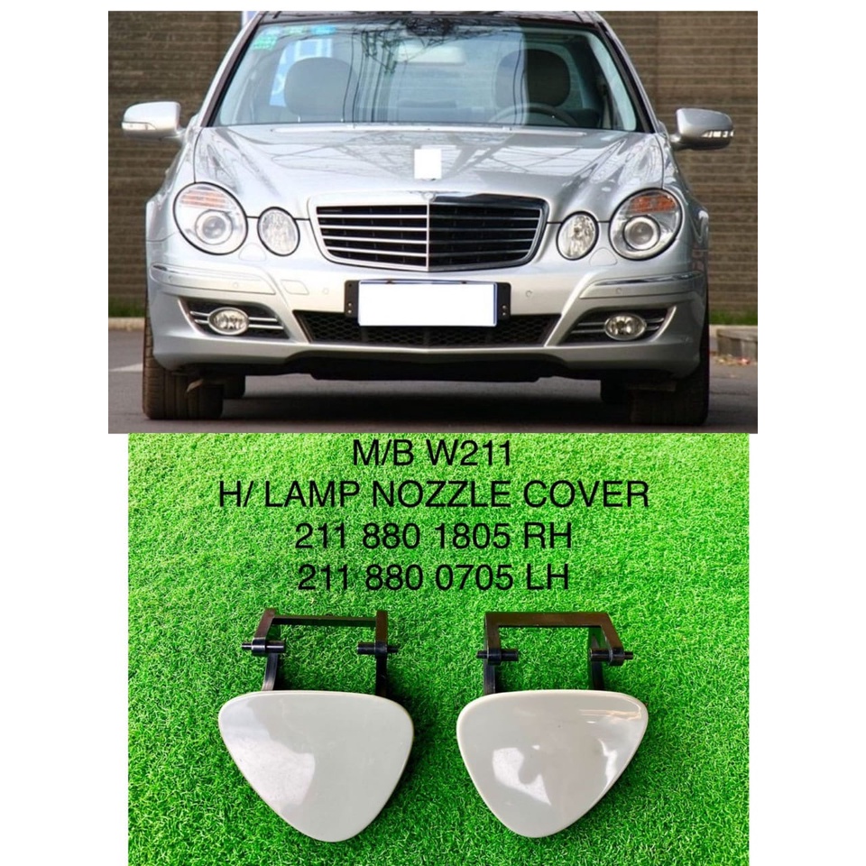 MERCEDES BENZ W211 E200 HEADLAMP NOZZLE COVER | Shopee Malaysia
