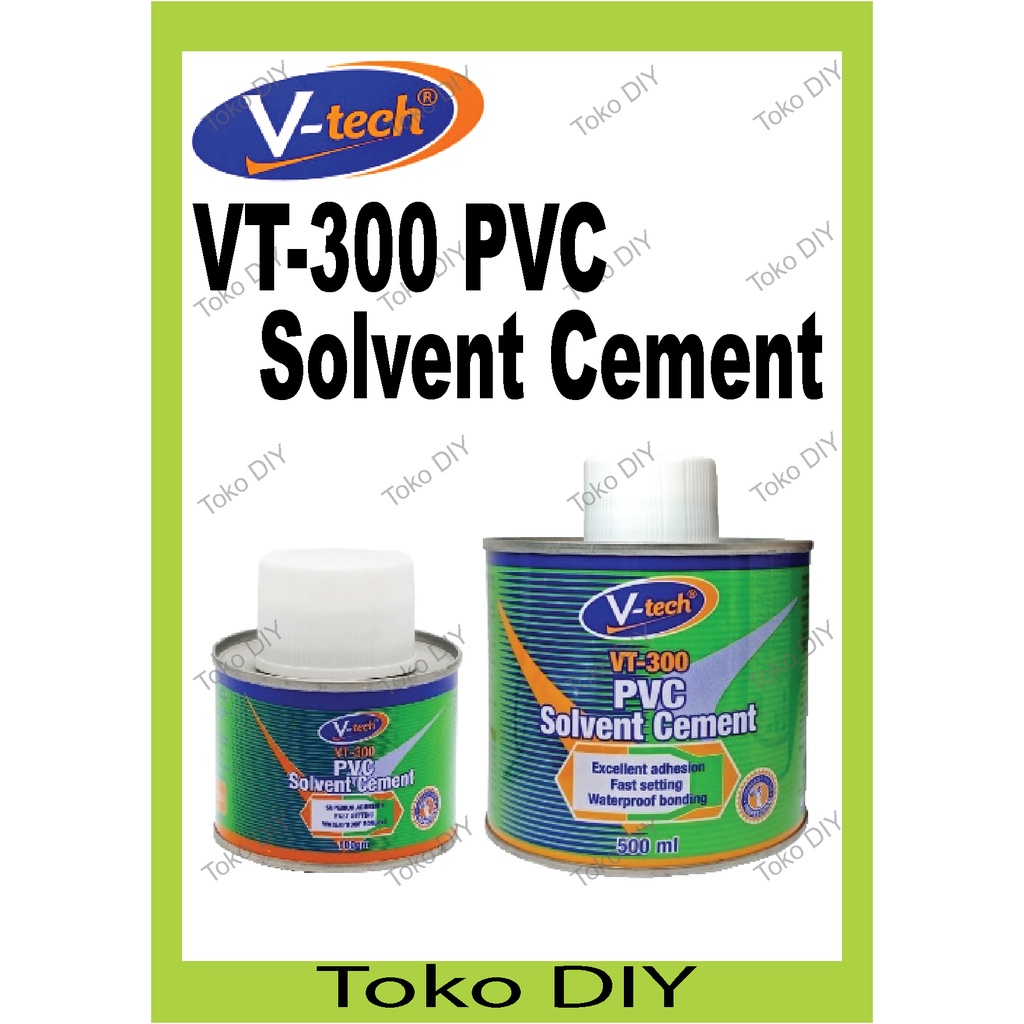 V-Tech VT300 Solvent Cement Gum PVC Pipe Glue 100gm 500gm | Shopee Malaysia