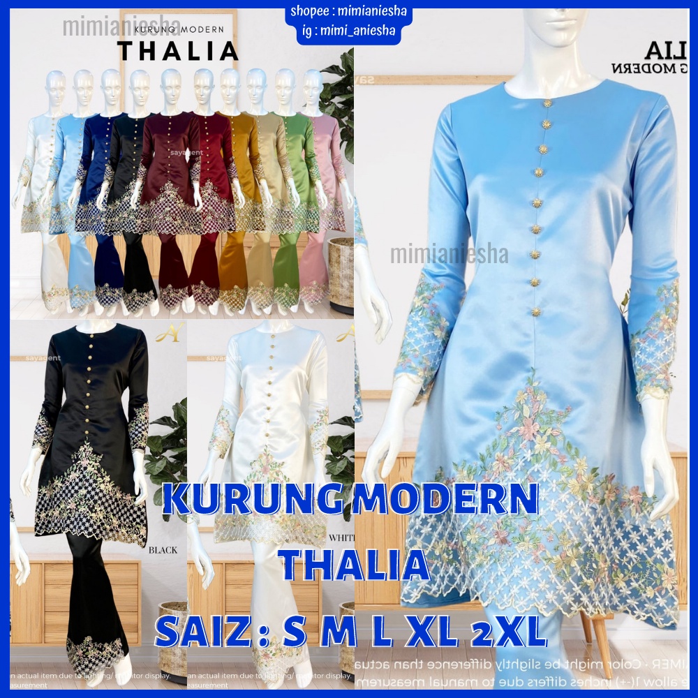 Baju Raya 2023 Kurung Modern Thalia Baju Nikah Sanding Bridesmaid Baju ...