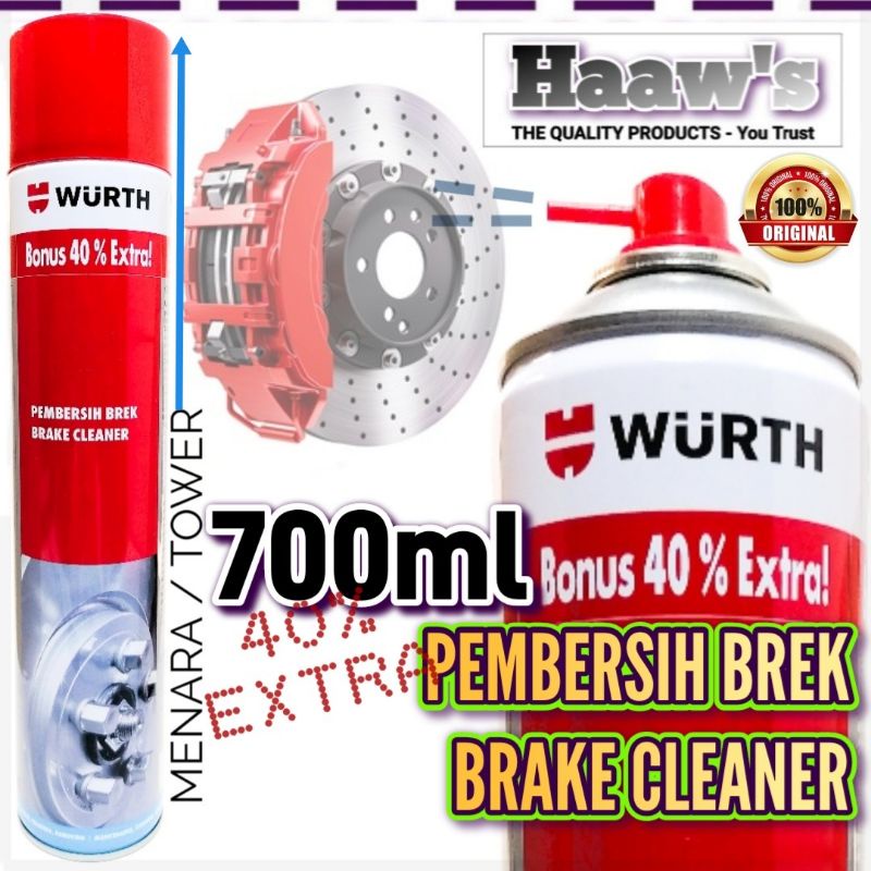 NEW~ 700ML ORIGINAL WURTH SPRAY TYPE BRAKE CLEANER TOWER ZISE CALIPER ...